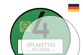 Commander Umweltplakette Allemagne | livraison gratuite